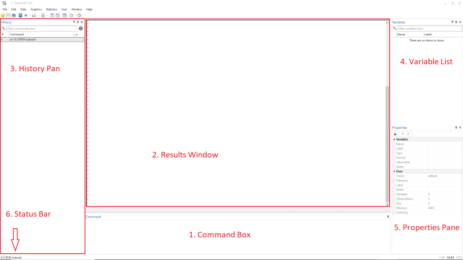 Introduction to Stata Interface | The Data Hall