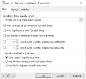 Correlation Analysis in Stata | The Data Hal