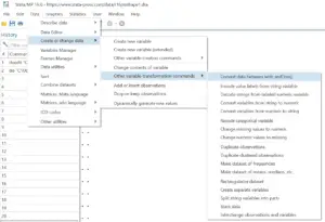 How to Reshape Data from Long to Wide form in Stata | The Data Hall