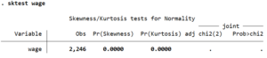 How To Check Normality of a Variable In Stata | The Data Hall