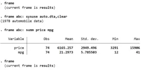 Data Frames in Stata | Store Multiple Datasets in Stata Memory