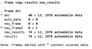 Data Frames in Stata | Store Multiple Datasets in Stata Memory