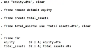 Data Frames in Stata | Store Multiple Datasets in Stata Memory