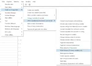 Aggregate Data by Group using Collapse command in Stata