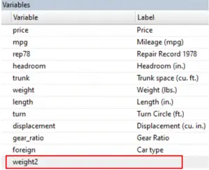 Using Rename command to rename Variable in Stata The Data Hall
