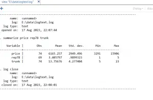 Creating Log File in Stata | The Data Hall