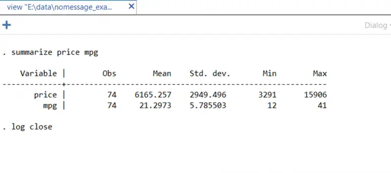 Creating Log File In Stata The Data Hall 7464